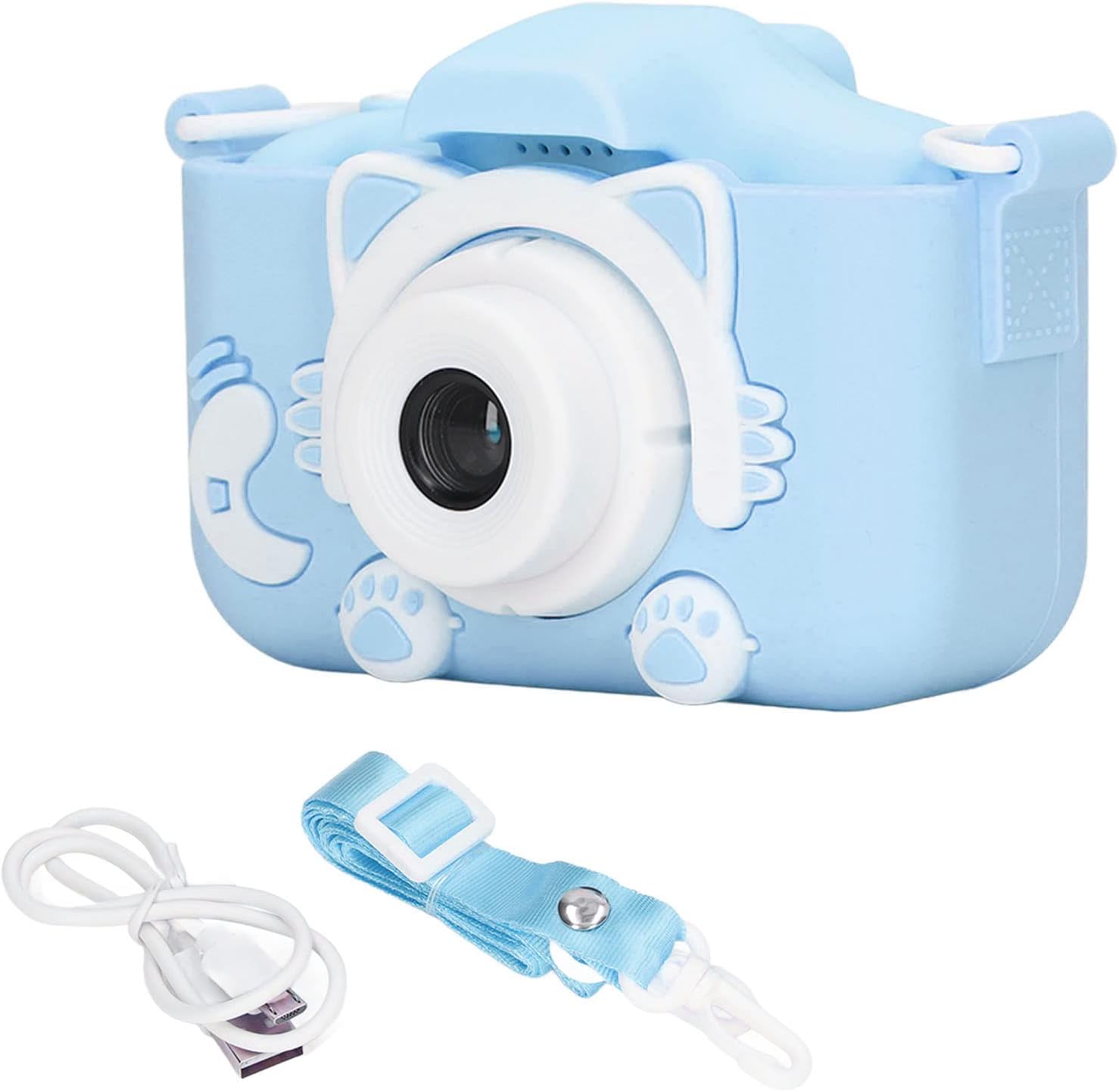 Cámara para Niños 20MP HD 2.0” + Tarjeta 32GB – Azul y Rosa, Compacta ...